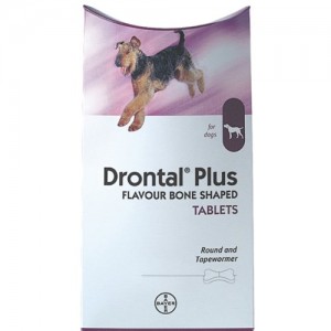 Drontal Plus for Dogs Bone Shaped Worming Tablet Packs (Pack Size: 6 ...