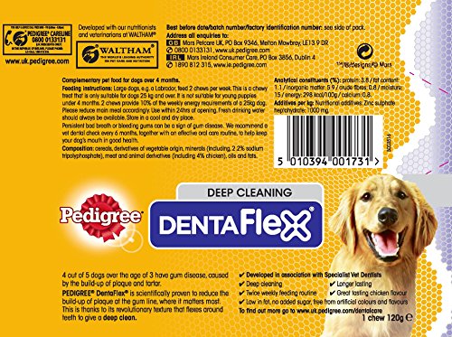 Pedigree DentaFlex Dog Chews Large Dog (Pack of 9) – Dogoutfit